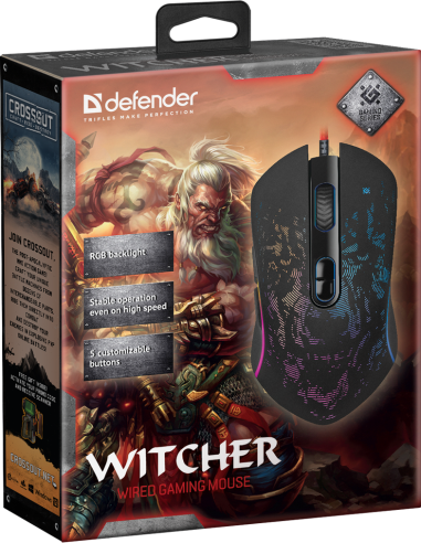WITCHER, GAMING MOUSE RGB